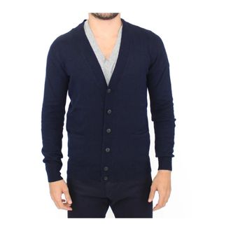 Ermanno Scervino Wollmischungs-Cardigan - - Knitwear - Herren - Blau - L