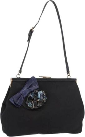 Miu Miu Sac &agrave; main Pre-owned - Femme - Pre-owned - Noir - Taille: ONE Size
