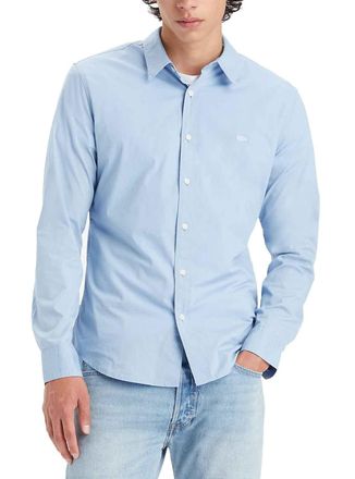 Levi's LS BATTERY HM SHIRT SLIM BLUES Herren, Soft Chambray Blue, XXL