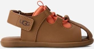 UGG Ollie Glide f&uuml;r Kinder in Brown, Gr&ouml;&szlig;e Leder