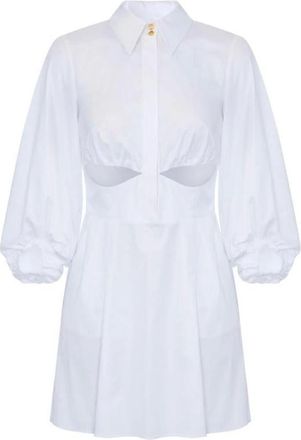Elisabetta Franchi Damen, Kleider, Wei&szlig;, SGr&ouml;&szlig;e