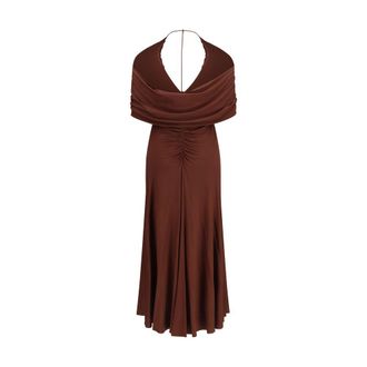 Self Portrait Womens Brown Viscose Casual Dress