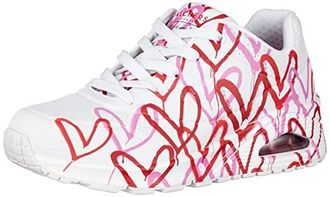 Skechers Femme Uno Spread The Love Basket, White, 37.5 EU
