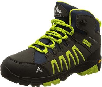 McKinley McKinley McKINLEY Denali Mid AQX Bottes de randonnée, Anthracite/Green Lim, 33 EU