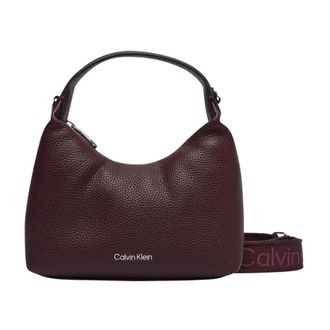 Calvin Klein Petit sac bandouli&egrave;re avec sangle en toile - Femme - Sacs - Brun - Taille: ONE Size