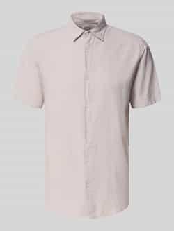 Jack & Jones Regular Fit Freizeithemd aus Baumwoll-Leinen-Mix