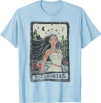 Disney Pocahontas Vintage-Portr&auml;tstil T-Shirt