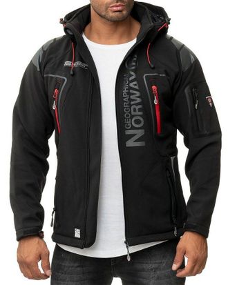 Geographical Norway Softshelljacke Herren Regular Fit Jacke batechno men Black S W&auml;rmeisolierend f&uuml;r optimalen Komfort