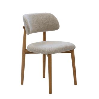 Giga Meubel Esszimmerstuhl Stoff Taupe - 48x51x78 cm - Sitztiefe 45 cm - Lexi - 2er Set