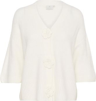 Kaffe Strickjacke KArosie XS, Chalk XS