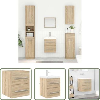 vidaXL vidaXL Sonoma-Eiche - Waschbeckenunterschrank Sonoma-Eiche 38,5 x 41 x 48 cm