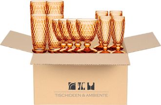 Villeroy & Boch Boston Coloured apricot Geschenkbox Summerparty 12tlg