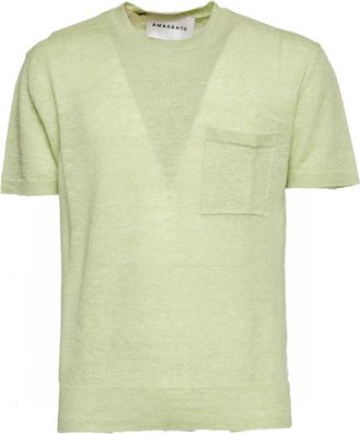 Amaranto Amar&aacute;nto, Homme, Pulls, Vert, Taille: M Tricot ras du cou