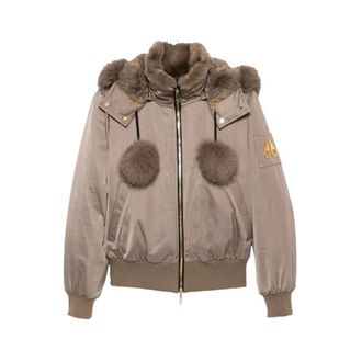 Moose Knuckles Luxe Satin Reversible Bomber - - Jackets - Damen - Beige - S