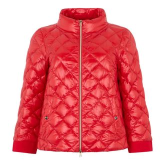 Herno Rote Steppjacke mit hohem Kragen - - Jackets - Damen - Rot - M