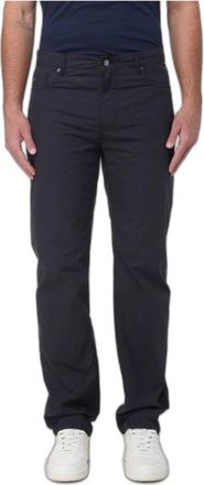 Emporio Armani J76 Straight-fit Technical Cotton Five-pocket Hosen - - Trousers - Herren - Blau - W33