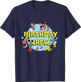 Disney Mickey and Friends Birthday Crew Party Matching T-Shirt