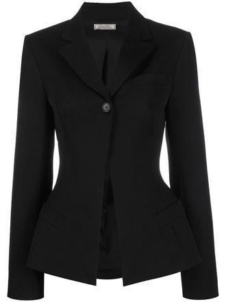 Nina Ricci blazer &agrave; design structur&eacute; - Noir