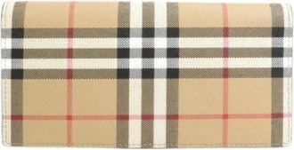 Burberry unisex, Pre-owned, Beige, Taille: ONE Size Portefeuille en toile Pre-owned