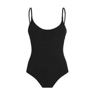 Vilebrequin Einteiliger Badeanzug Jacquard Chevron - - Swimwear - Damen - Schwarzk - M
