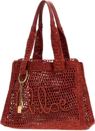 Chlo&eacute; Summer Banana Shoulder Bag - Red