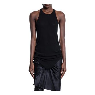 Rick Owens Basic Rib Tank - - Tops - Damen - Schwarzk - M
