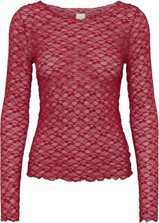 Ichi Ichi, Femme, Tops, Rouge, Taille: 44 FR Ihdevon LS T-Shirt