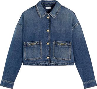 Tommy Hilfiger Femme, Vestes, Bleu, Taille: 38 FR Veste Courte