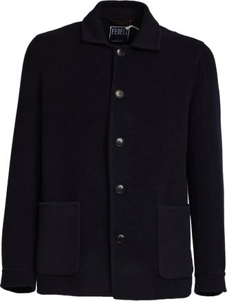 Fedeli Geknöpfte Cambridge Jacke - Blau