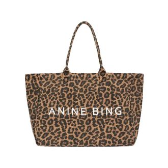Anine Bing Leopard Tote - - Bags - Damen - Braun - ONE SIZE