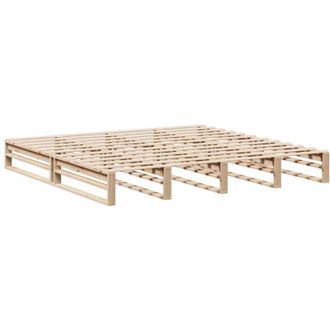 vidaXL Vidaxl - Cadre de lit sans matelas 200x200 cm bois massif de pin
