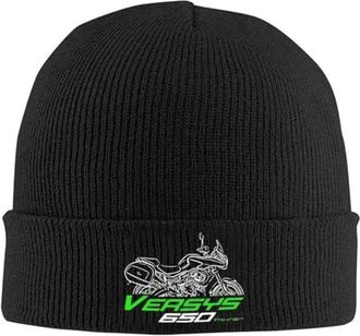 Generic Casquette Homme, Illustration de Ligne de Moto, Design de Logo, Texte Hommes, Femmes Unisexe Bonnet tricot&eacute; Bonnet Bonnet Cadeau Chaud Hiver Chaud The