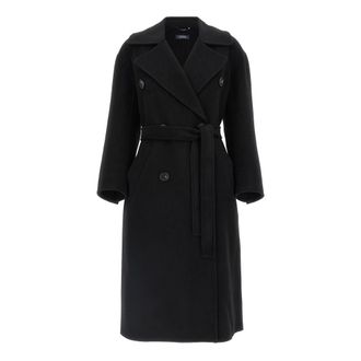 Max Mara Damen, M&auml;ntel, Schwarzk, SGr&ouml;&szlig;e