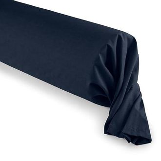 Univers D&eacute;cor Taie de traversin Pr&eacute;mium 45 x 185 cm (Bleu Nuit, Taie de traversin 45 x 185 cm)