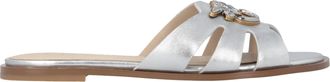 Pinko Pinko Slipper & Pantoletten - Milly 04 - Slipper Laminated Nappa Silver - Gr. 36 (EU) - in Beige - f&uuml;r Damen