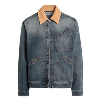 Alexander McQueen Denimjacke f&uuml;r stylischen Look - - Jackets - Herren - Blau - M