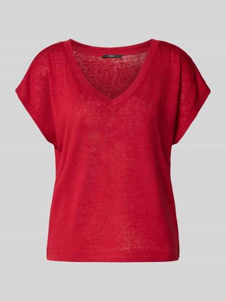 Zero T-Shirt aus Viskose-Mix mit V-Ausschnitt
