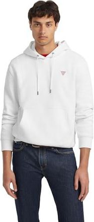 Guess M4YQ22 K9V31 Sudaderas Manga larga Hoodie Hombre Blanco