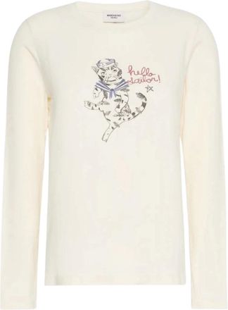 Max Mara Haut &agrave; manches longues Wkdvicino - Femme - Tops - Beige - Taille: 40 FR