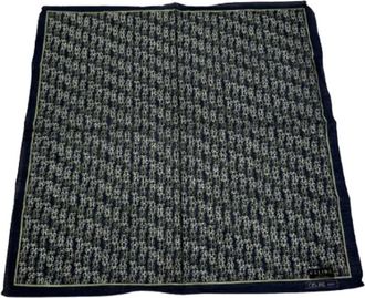 Celine Pre-owned Vintage H-Logo Scarf - Femme - Pre-owned - Bleu - Taille: ONE Size