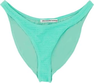 Alexander Wang Femme, Maillots de bain, Vert, Taille: 36 FR All Over Logo Bikini