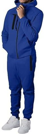 Generic Tenue Entra&icirc;Nement Foot Homme Ensemble Homme Bleu Ensemble Chemisette Short Survetement Noir Orange Tenue De Volley Ball Homme Survetement Blanc Ensem