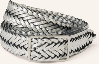 Abro Abro Lederg&uuml;rtel silber