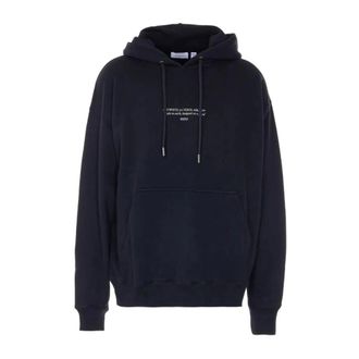 Off-white Cotton Logo Hoodie - - Sweatshirts & Hoodies - Herren - Schwarzk - S