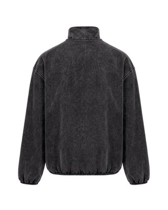 Diesel Mens Bomber Jacket Black-Denim Cotton Sweatshirts Black/denim Sweater