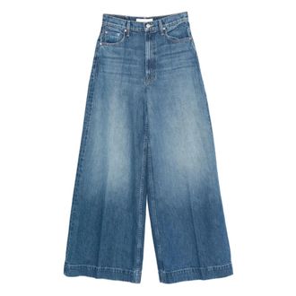 Mother Wide Jeans - Femme - Jeans - Bleu - Taille: W26
