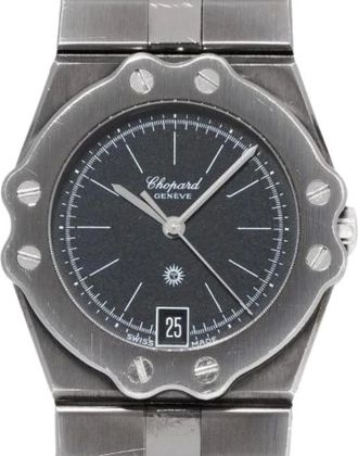 Chopard Pre-owned St. Moritz Steel/PVD Ref. 8025 - Femme - Pre-owned - Noir - Taille: ONE Size