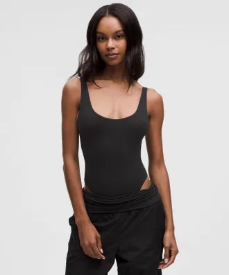 lululemon Wundermost Ultra-Soft Nulu Ärmelloser String-Body mit tiefem Rückenausschnitt für Frauen - Größe XL in Black