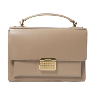 Golden Goose Beige Crossbody Tasche mit Gold Details - - Bags - Damen - Beige - ONE SIZE