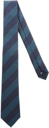 Au Printemps Paris Cravate rayée en soie